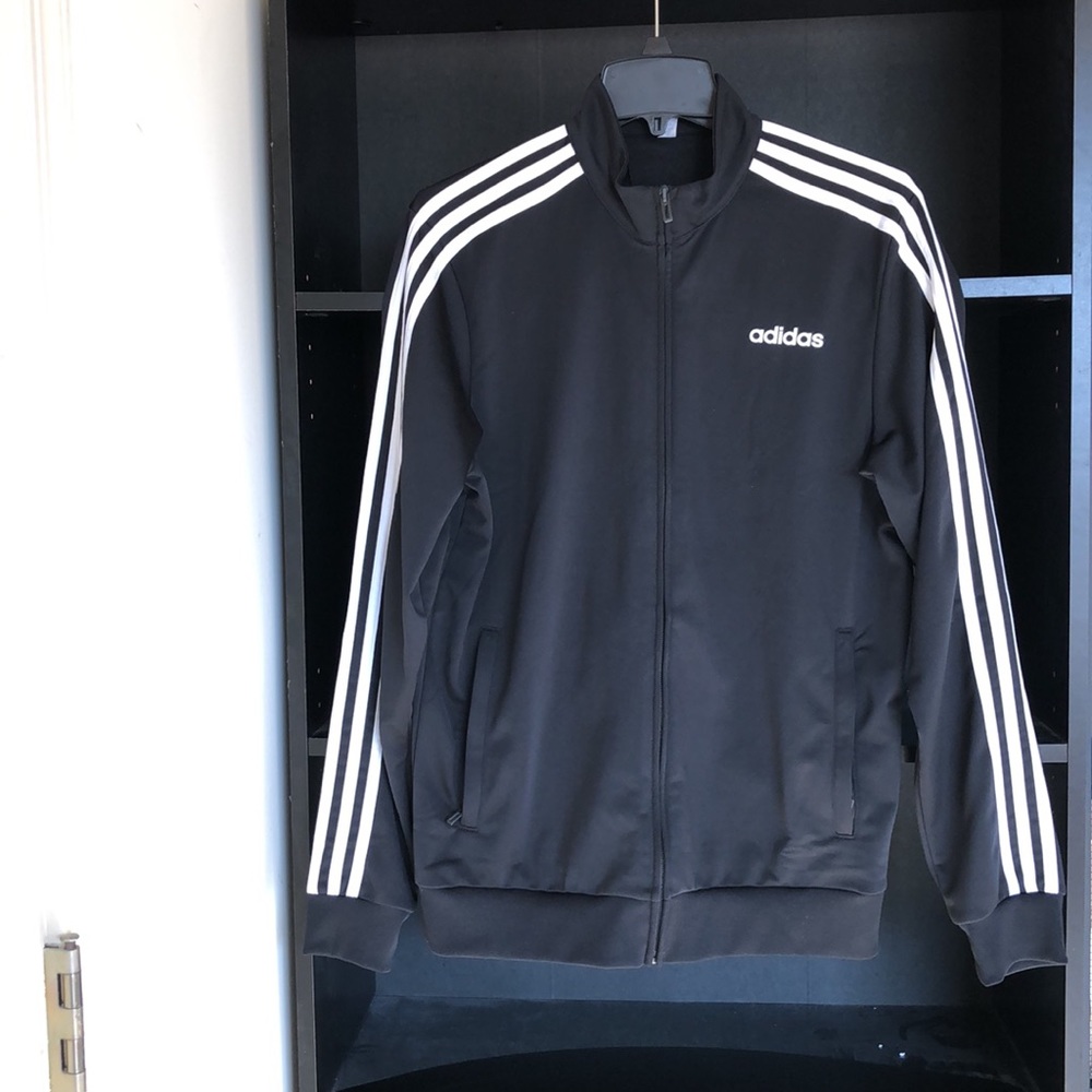 Adidas Men’s Essential 3-Stripes Track Jacket - Gem